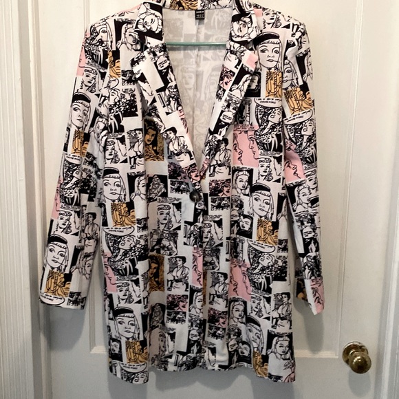 SHEIN | Jackets & Coats | Comic Strip Shein Blazer | Poshmark